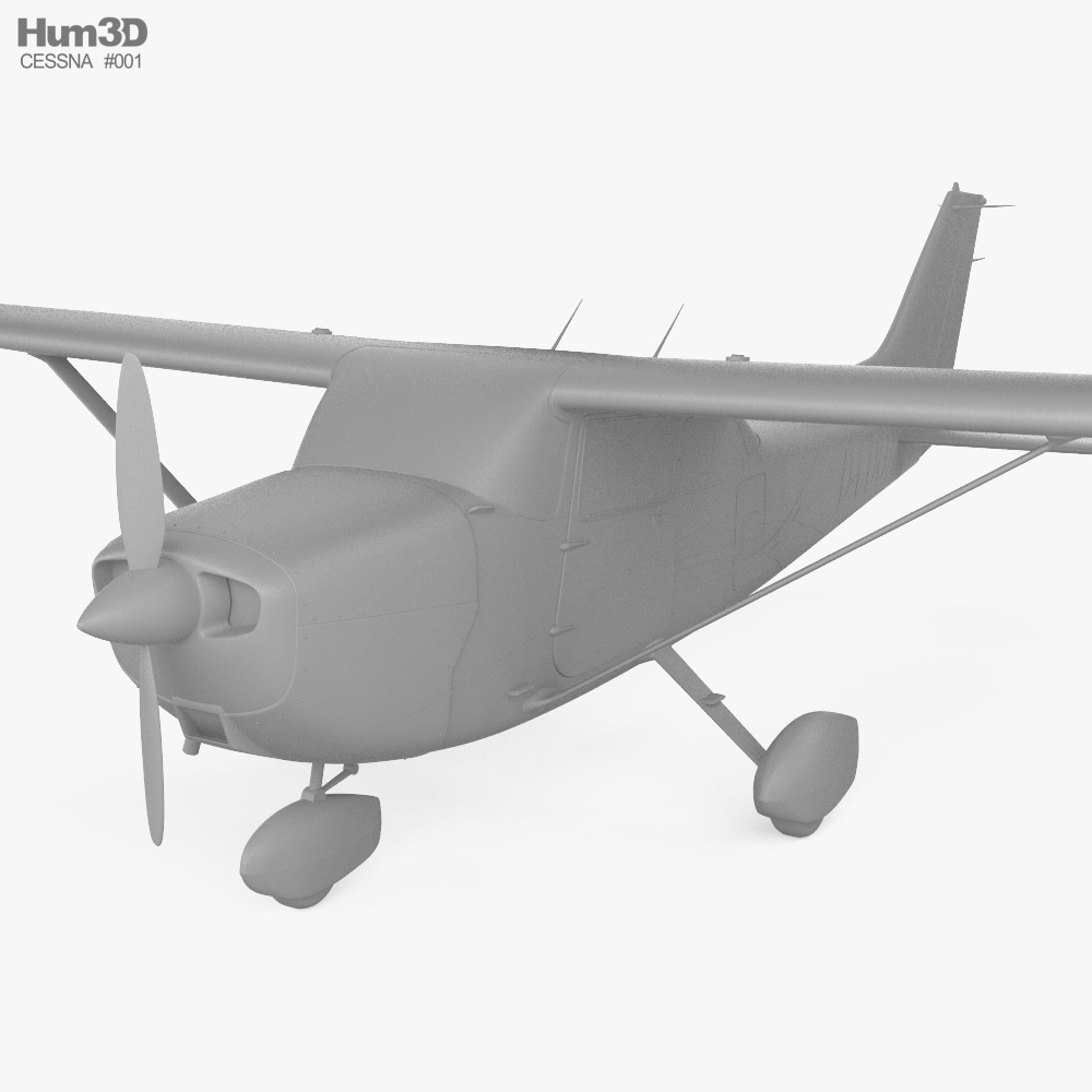 Cessna 172 Skyhawk com interior Modelo 3D - Baixar Avioneta no 3DModels.org