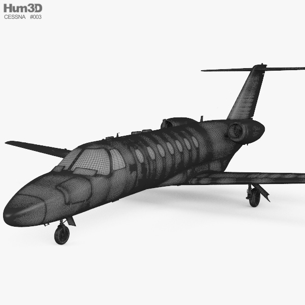 Cessna Citation CJ3 3D model - Download Light Aircraft on 3DModels.org