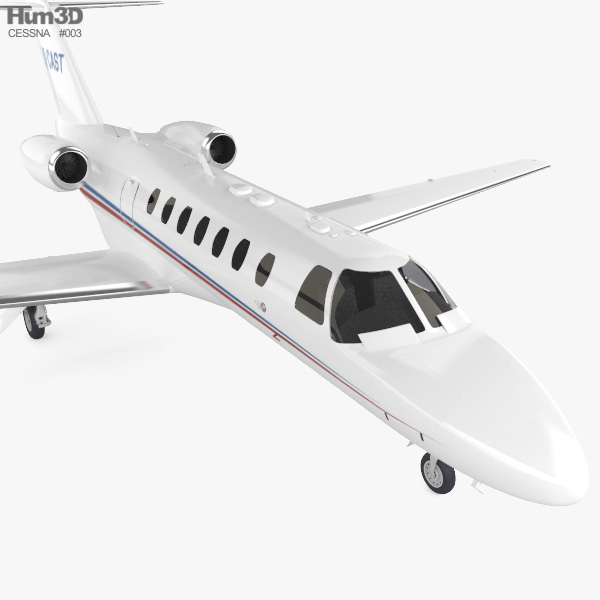 Cessna Citation CJ3 3D model - Download Light Aircraft on 3DModels.org