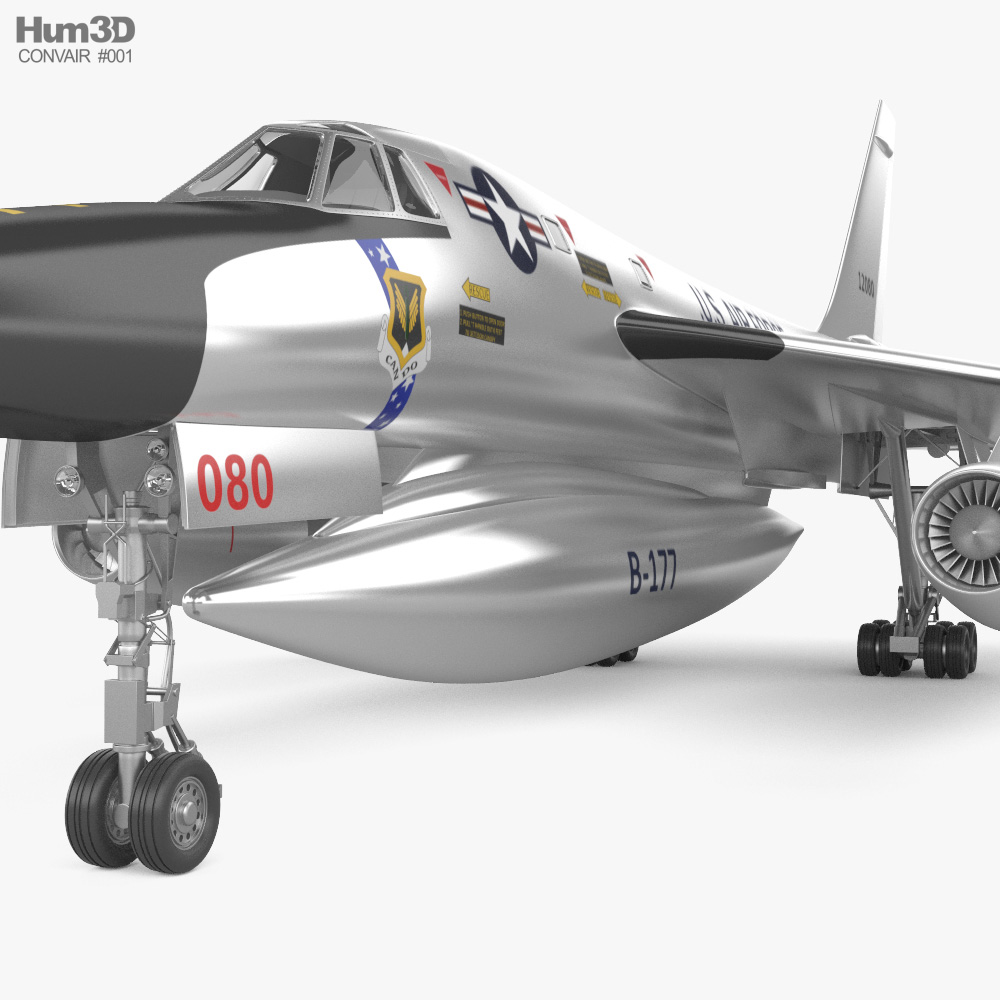 Convair B-58 Hustler 3D model - Download Bomber on 3DModels.org