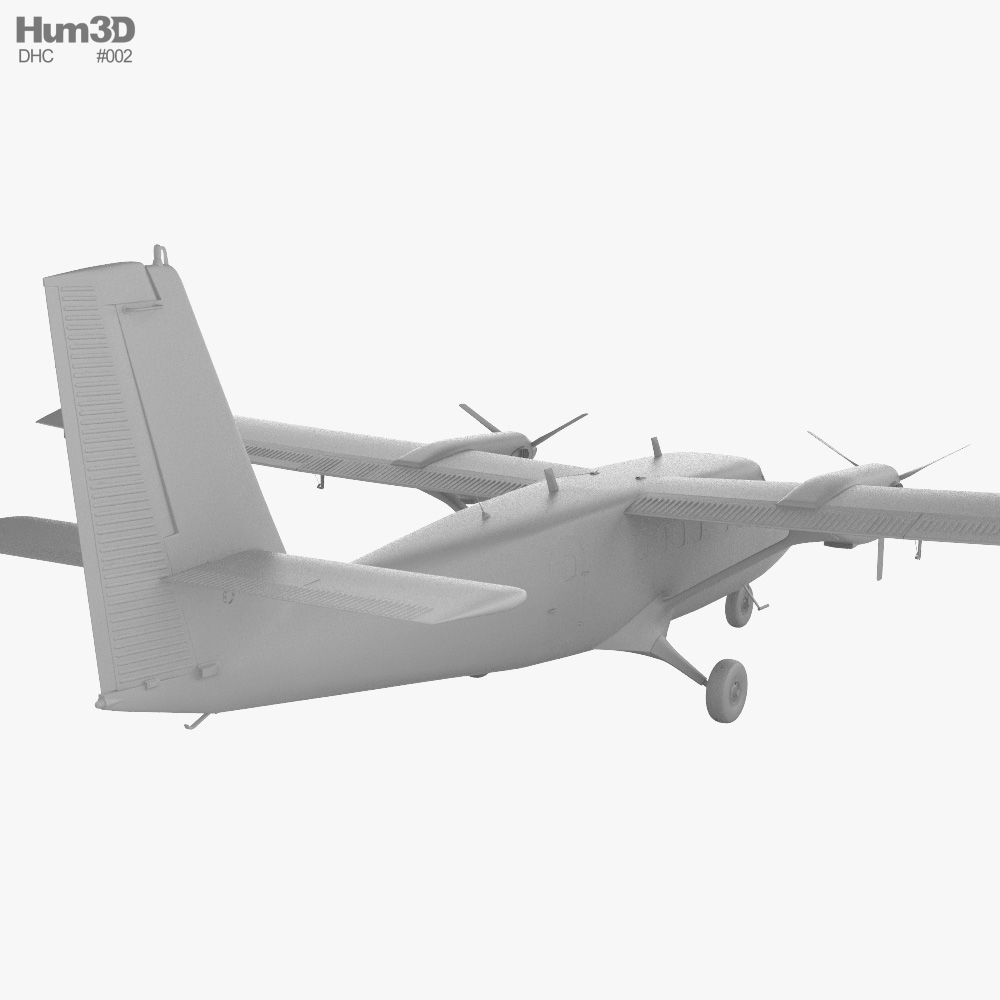 De Havilland Canada DHC-6-300 Twin Otter 3D model - Download Light ...