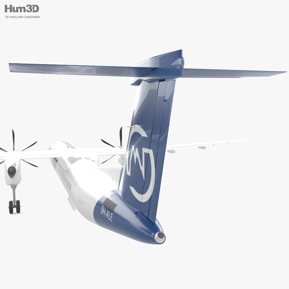 德哈维兰加拿大 DHC-8-400 破折号8 Q400 3D模型 - 下载 民航飛機 on 3DModels.org