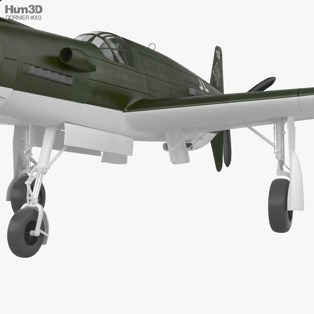Dornier Do 335 Pfeil 3D model - Download Fighter on 3DModels.org