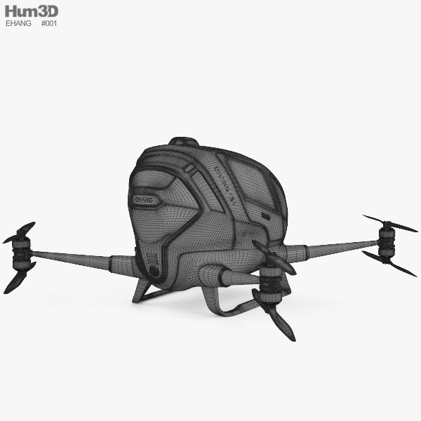 Ehang 184 AAV 3D model - Download UAV on 3DModels.org