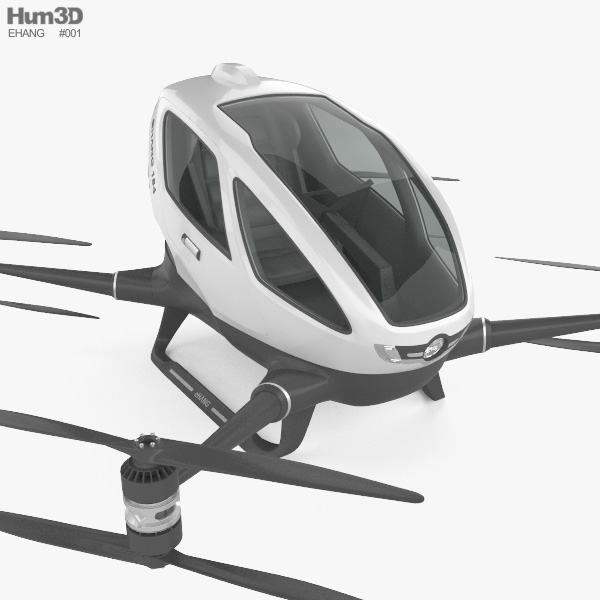 Ehang 184 AAV 3D model - Download UAV on 3DModels.org