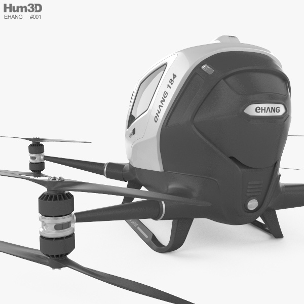 Ehang 184 AAV 3D model - Download UAV on 3DModels.org