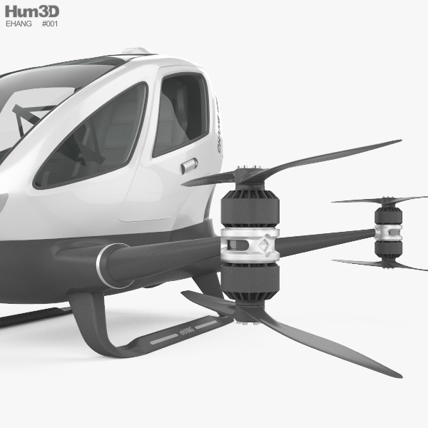 Ehang 184 AAV 3D model - Download UAV on 3DModels.org
