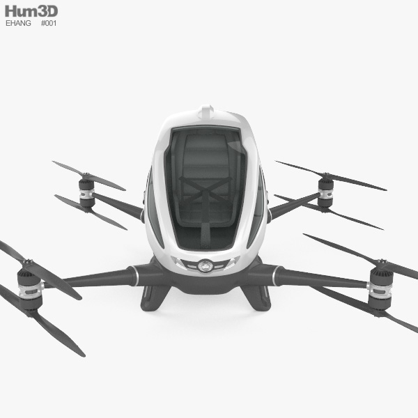 Ehang 184 AAV 3D model - Download UAV on 3DModels.org