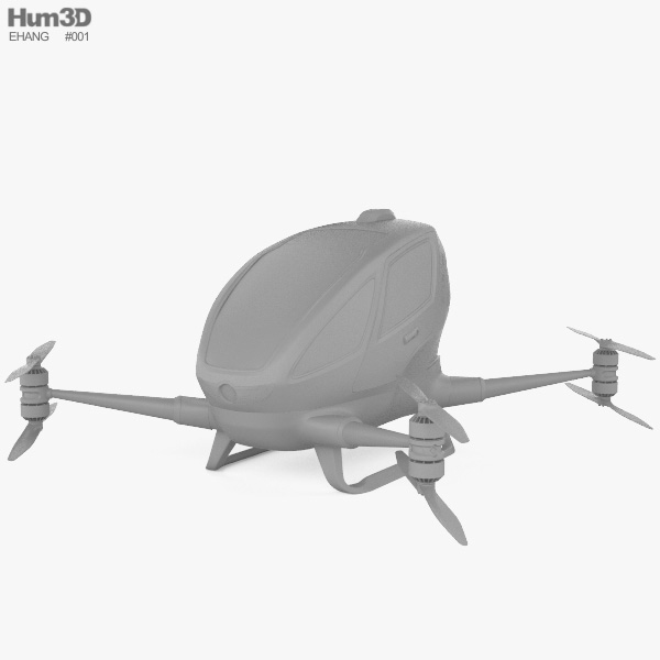 Ehang 184 AAV 3D model - Download UAV on 3DModels.org