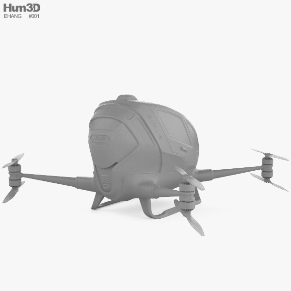 Ehang 184 AAV 3D model - Download UAV on 3DModels.org