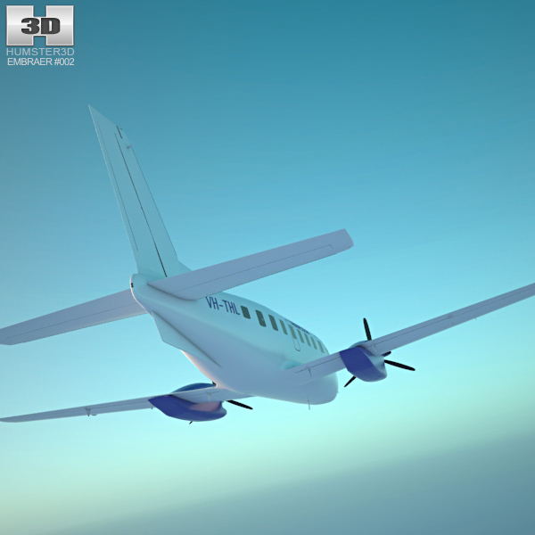 Embraer EMB 110 3D model - Download on 3DModels.org