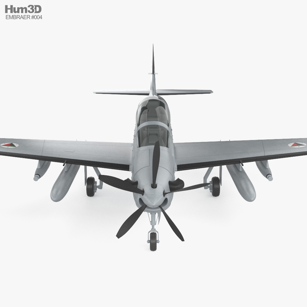 Embraer EMB 314 A-29 Super Tucano Modelo 3D - Baixar Avião de caça no ...