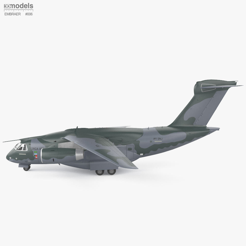 Embraer KC 390 with HQ interior 3D 모델 - 다운로드 화물기 on 3DModels.org