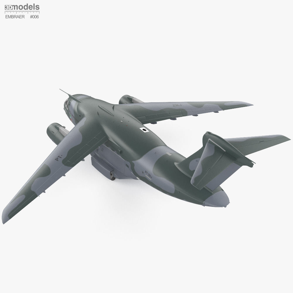 Embraer KC 390 with HQ interior 3D 모델 - 다운로드 화물기 on 3DModels.org