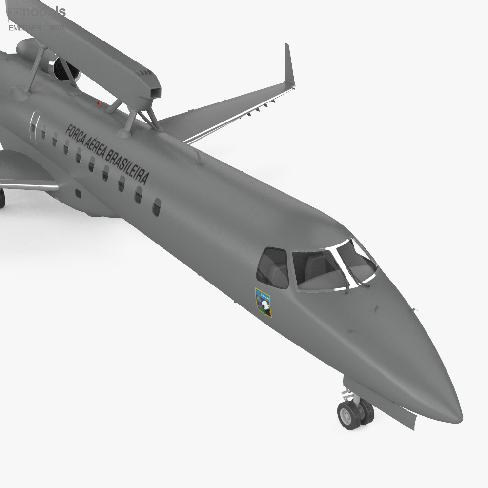 Embraer R-99 3D model - Download Transport on 3DModels.org