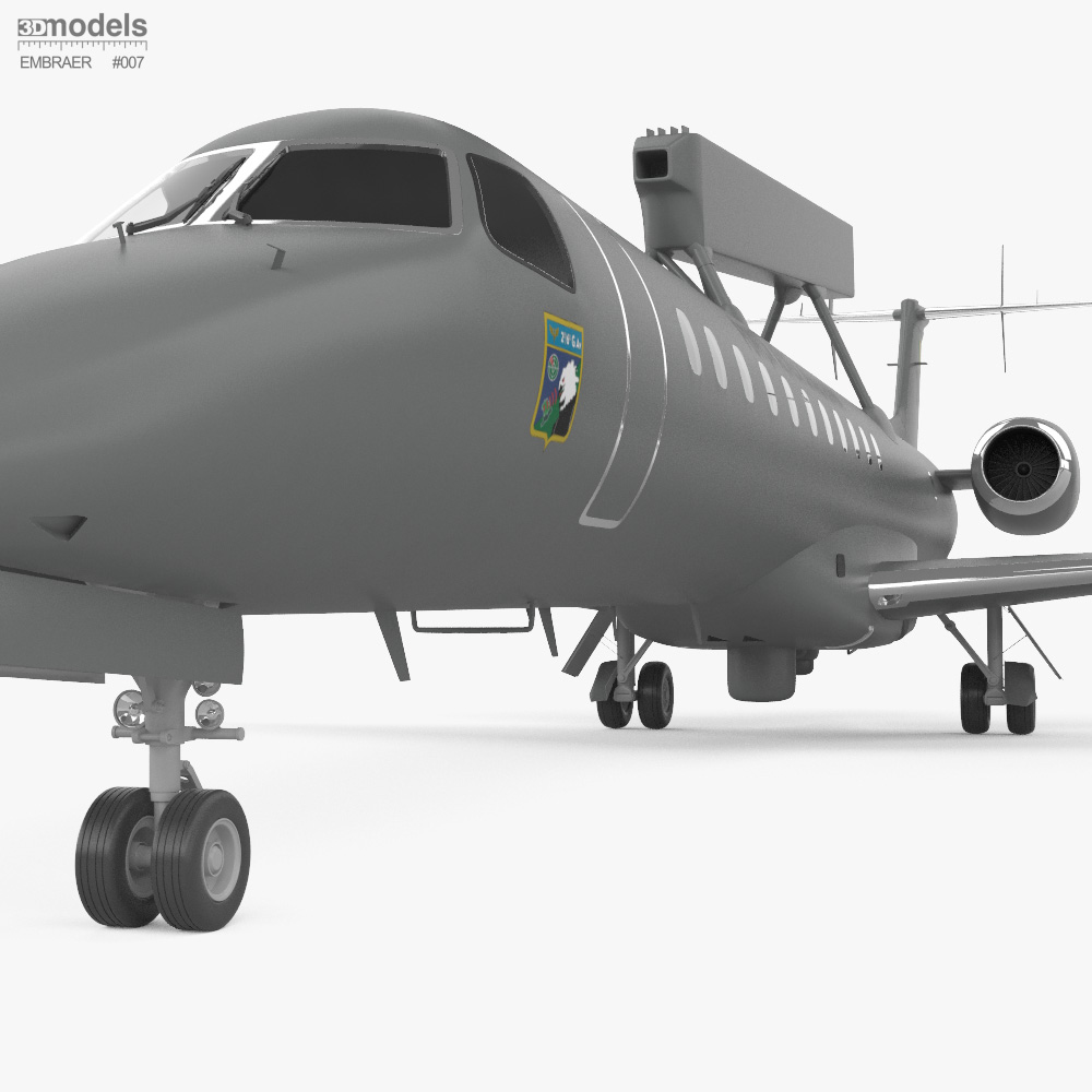 Embraer R-99 3D model - Download Transport on 3DModels.org