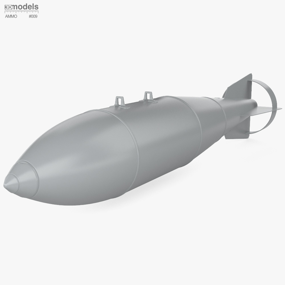 Bomba Aérea ФАБ-500 Modelo 3D - Descargar Bombas on 3DModels.org