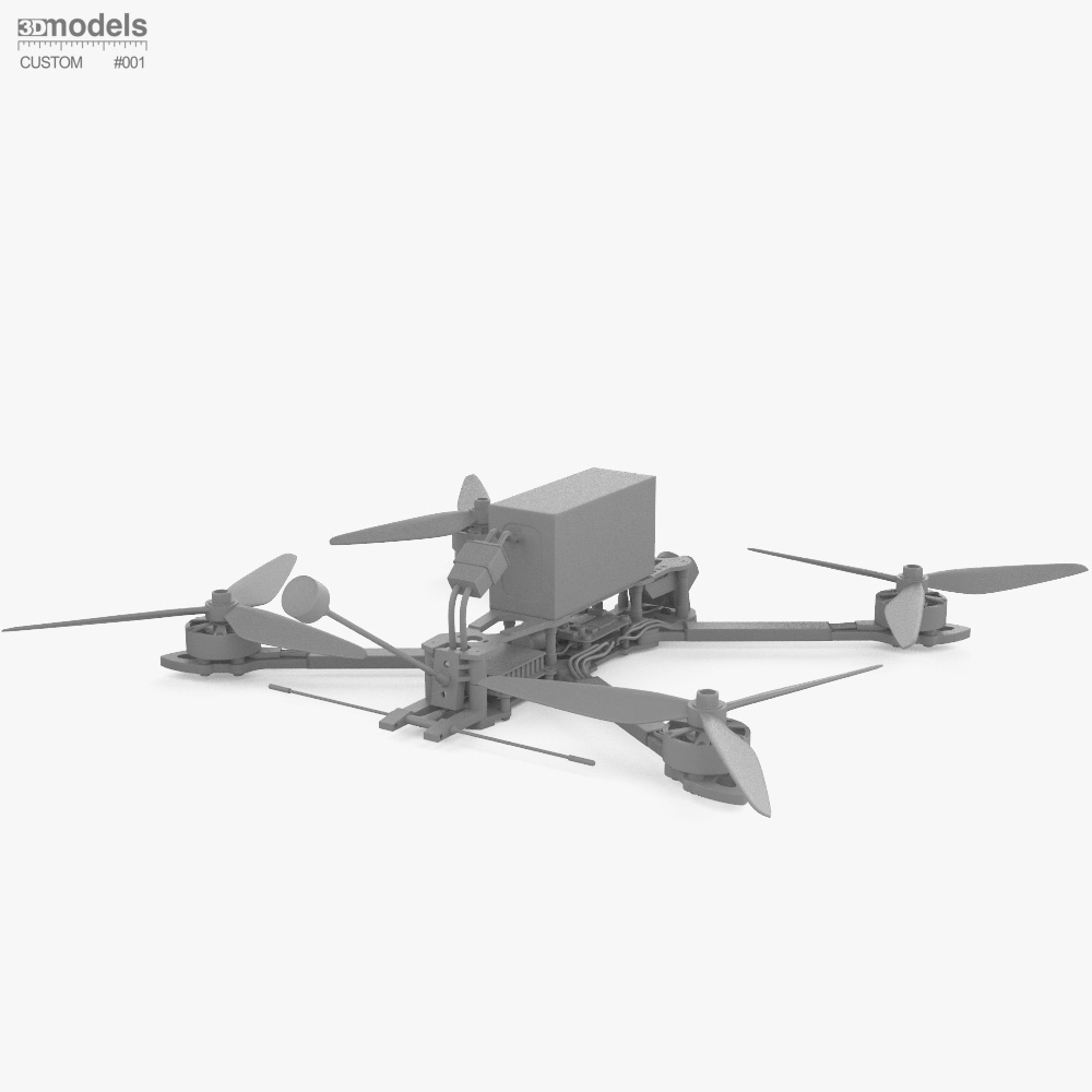 FPV Drone 3D model - Download UAV on 3DModels.org