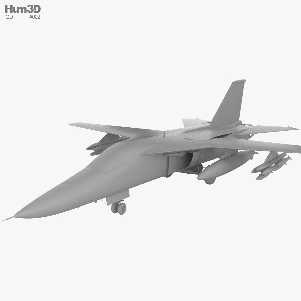 General Dynamics F-111 Aardvark 3D model - Download Fighter on 3DModels.org