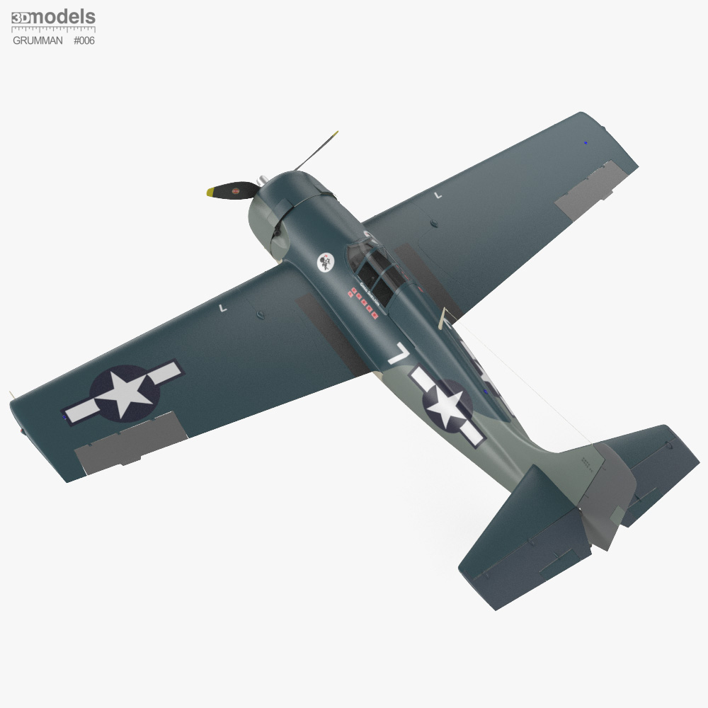 Grumman F4F Wildcat 3D model - Download Bomber on 3DModels.org