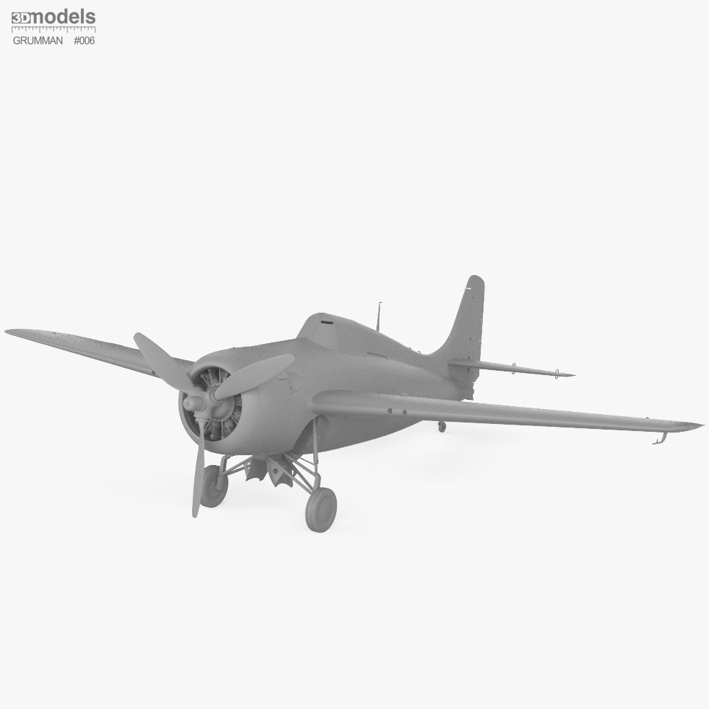 Grumman F4F Wildcat 3D model - Download Bomber on 3DModels.org