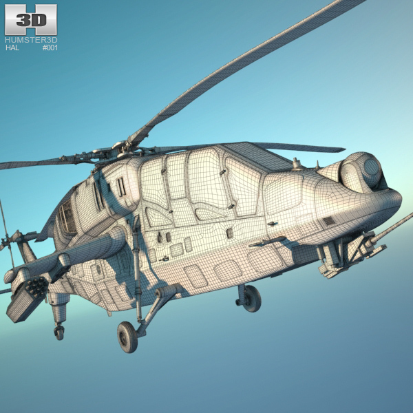 HAL Light Combat Helicopter 3D model - Download Helicopter on 3DModels.org