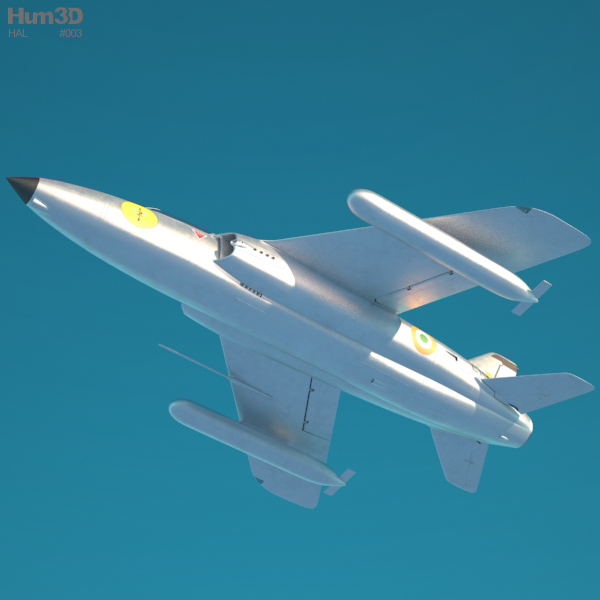 HAL Ajeet 3D model - Download Fighter on 3DModels.org