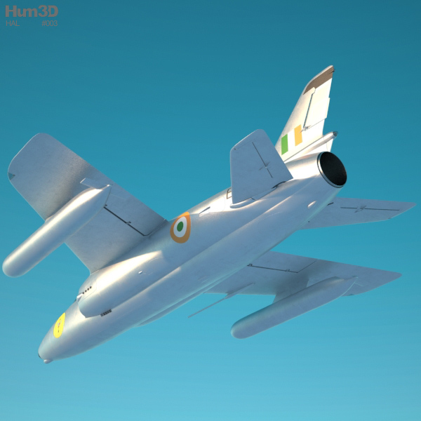 HAL Ajeet 3D model - Download Fighter on 3DModels.org