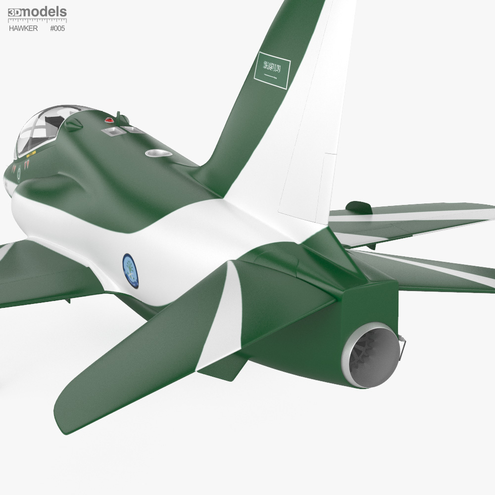 Hawker Siddeley Hawk Mk 65 3D model - Download Fighter on 3DModels.org