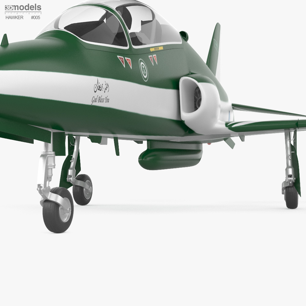 Hawker Siddeley Hawk Mk 65 3D model - Download Fighter on 3DModels.org