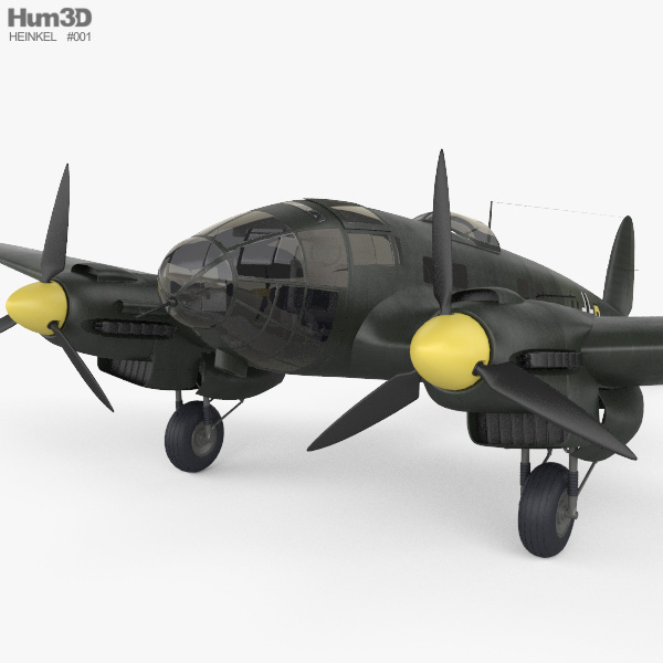 Heinkel He 111 3D model - Download Bomber on 3DModels.org