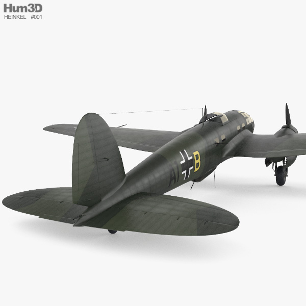 Heinkel He 111 3D model - Download Bomber on 3DModels.org
