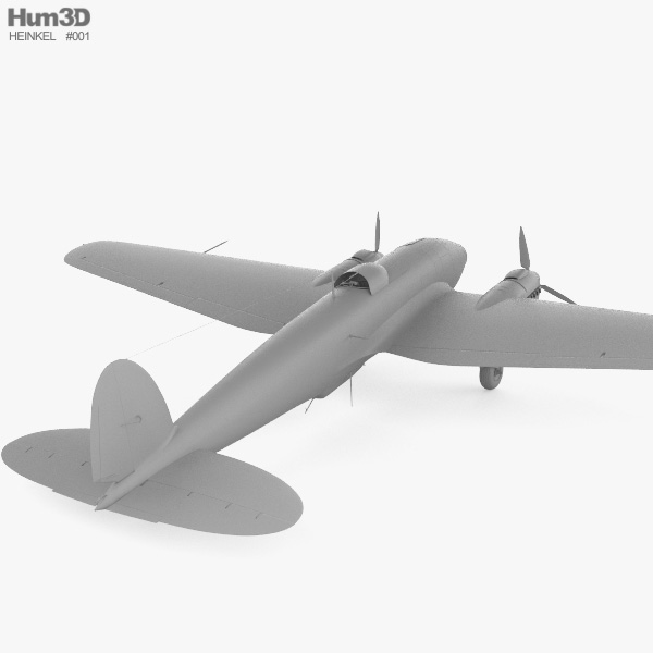 Heinkel He 111 3D model - Download Bomber on 3DModels.org