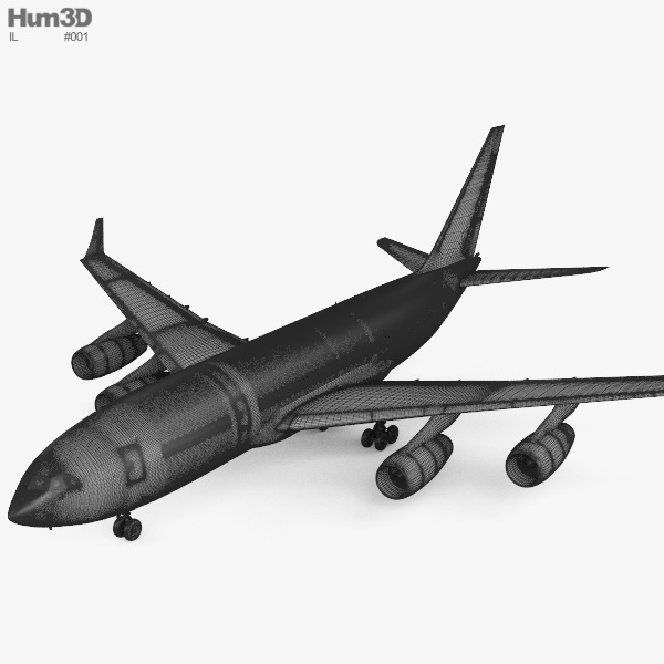 Ilyushin Il-96 3D model - Download Airliner on 3DModels.org