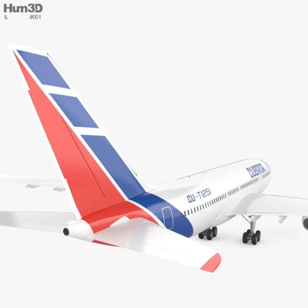 Ilyushin Il-96 3D model - Download Airliner on 3DModels.org