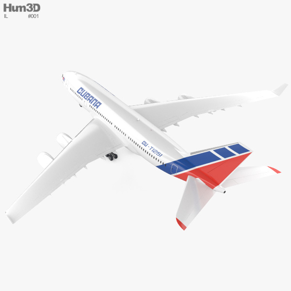 Ilyushin Il-96 3D model - Download Airliner on 3DModels.org