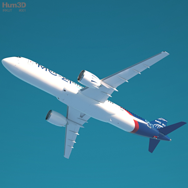 Irkut MC-21 3D model - Download Airliner on 3DModels.org