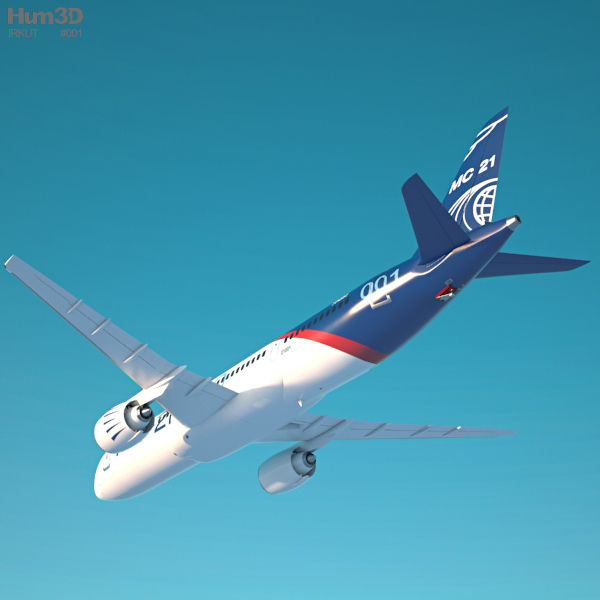 Irkut MC-21 3D model - Download Airliner on 3DModels.org
