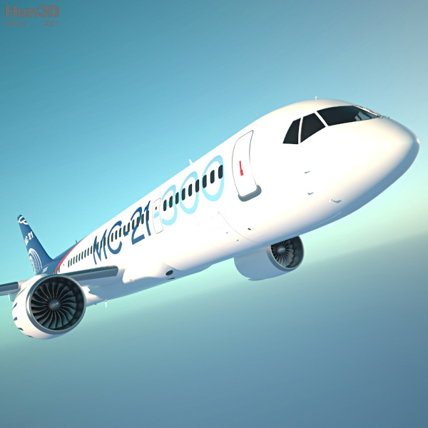 Irkut MC-21 3D model - Download Airliner on 3DModels.org
