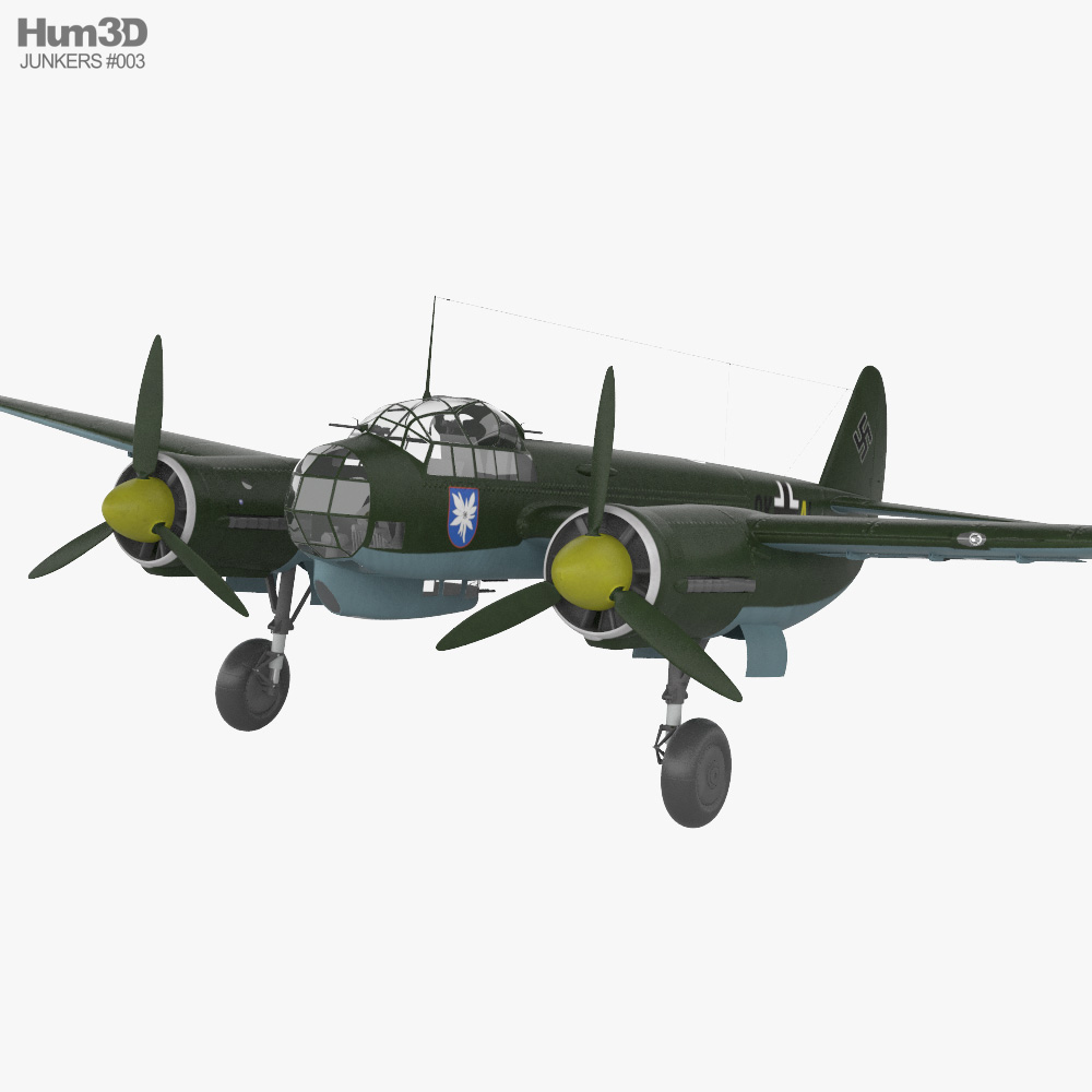 Junkers Ju 88 3D model - Download Bomber on 3DModels.org