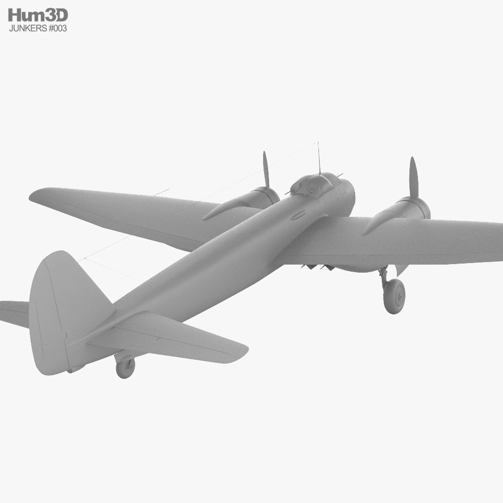 Junkers Ju 88 3D model - Download Bomber on 3DModels.org