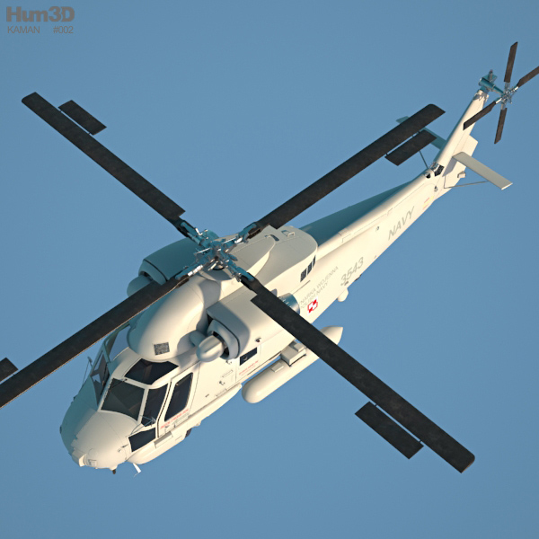 Kaman SH-2G Super Seasprite 3D model - Download Helicopter on 3DModels.org