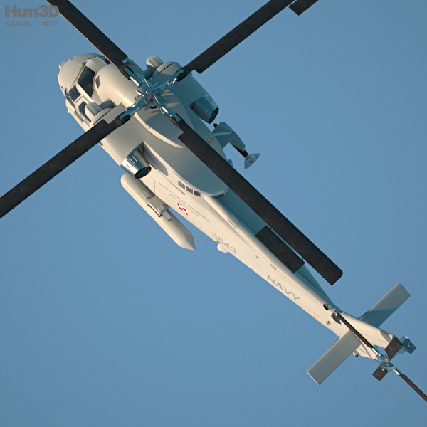 Kaman SH-2G Super Seasprite 3D model - Download Helicopter on 3DModels.org