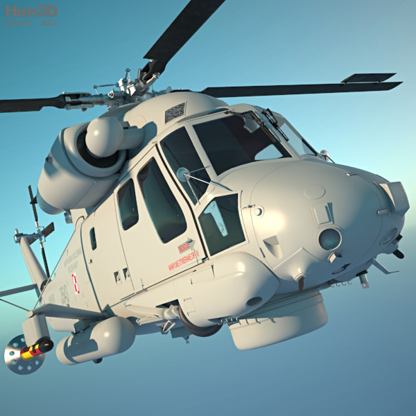 Kaman SH-2G Super Seasprite 3D model - Download Helicopter on 3DModels.org