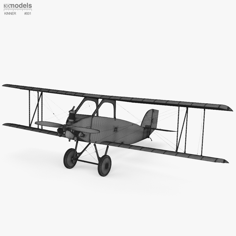 Kinner Airster 3D model - Download Light Aircraft on 3DModels.org