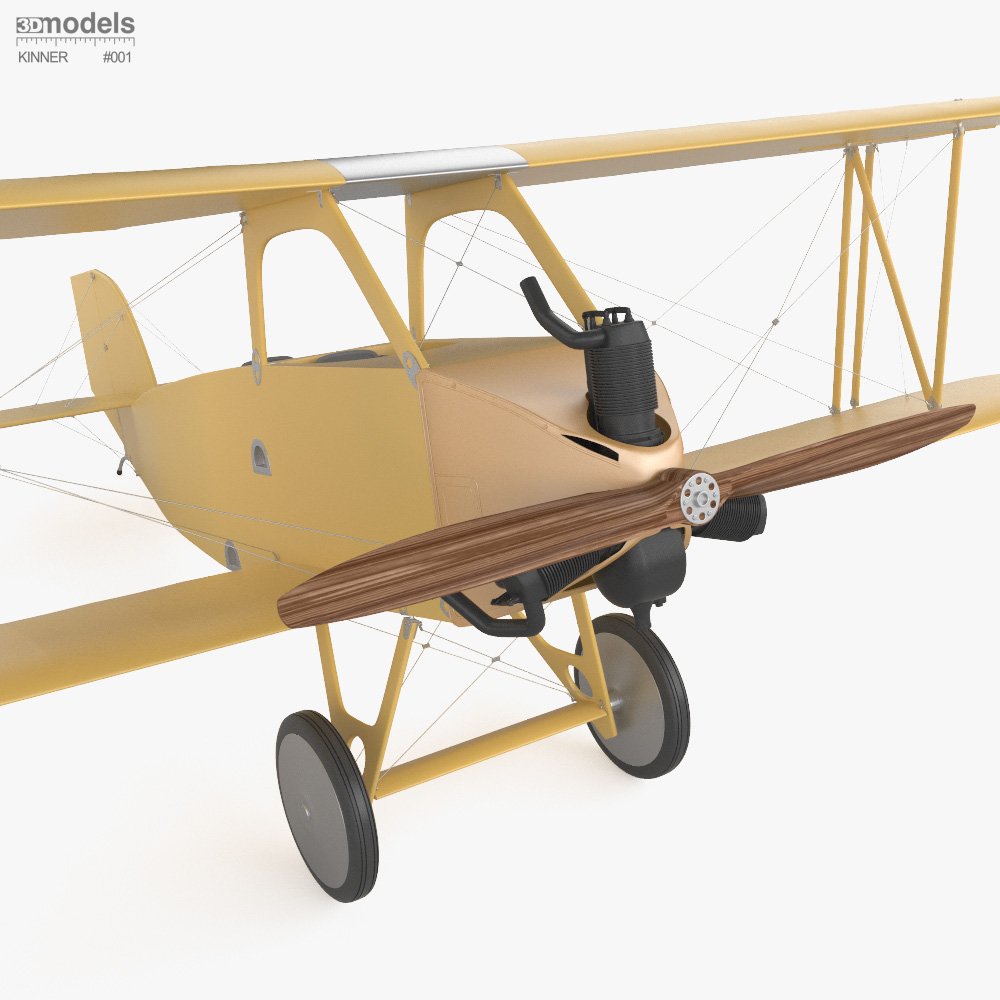Kinner Airster 3D model - Download Light Aircraft on 3DModels.org