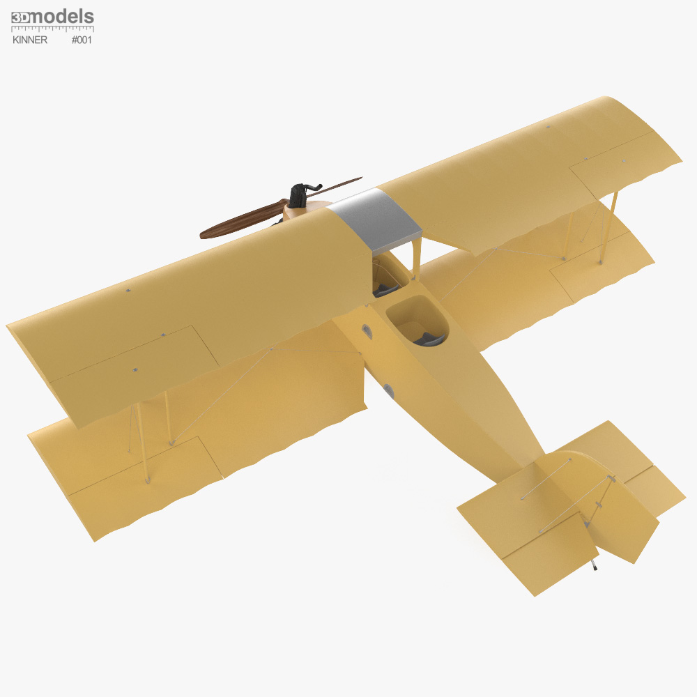 Kinner Airster 3D model - Download Light Aircraft on 3DModels.org