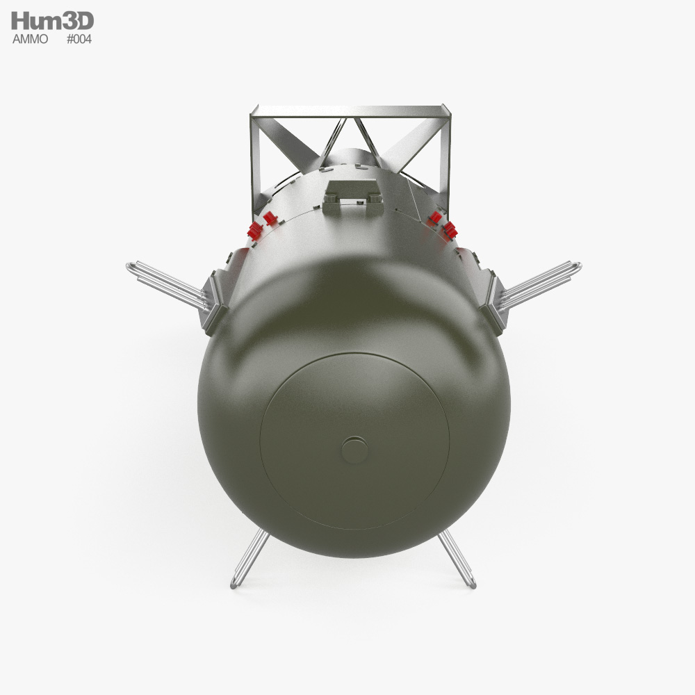 Little Boy Bomba atómica Modelo 3D - Descargar Bombas activado 3DModels.org