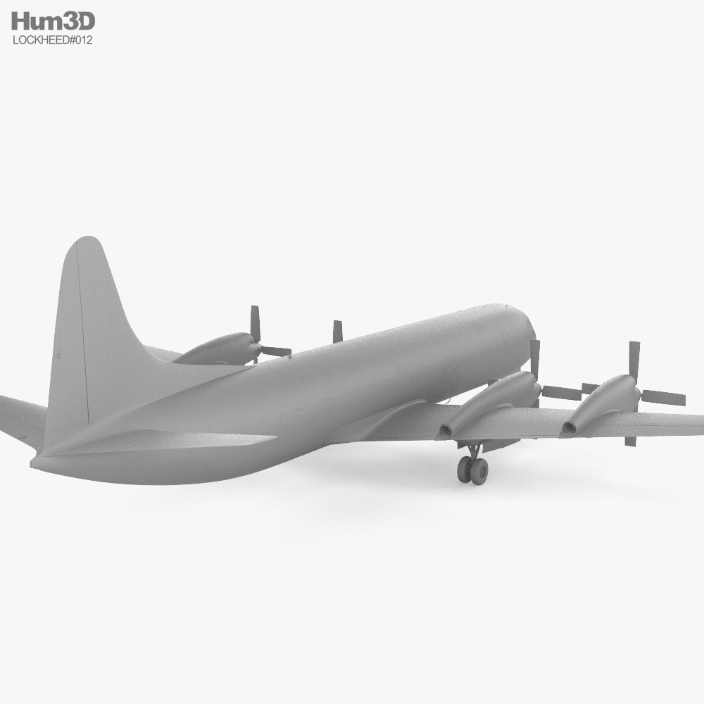Lockheed L-188 Electra 3D model - Download Airliner on 3DModels.org