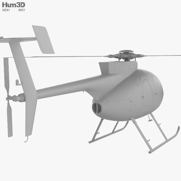 MD Helicopters MD 500 3D model - Download Helicopter on 3DModels.org